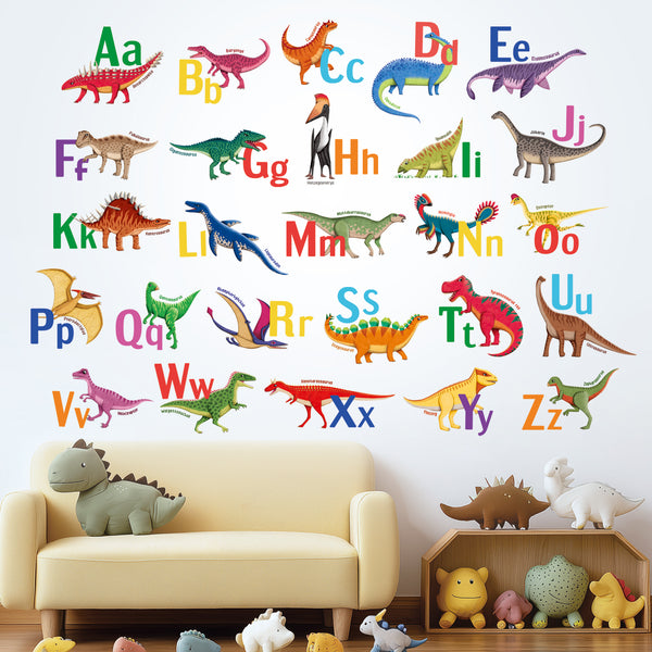 Dinosaur Alphabet Wall Stickers – DECOWALL